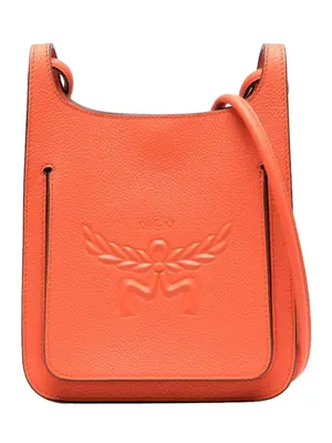 Mcm Himmel Mini Hobo Crossbody Bag - Orange
