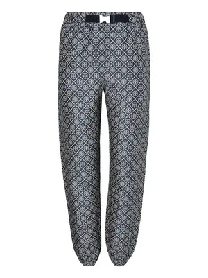 TORY BURCH Tory Burch T Monogram Tech Jacquard Trousers