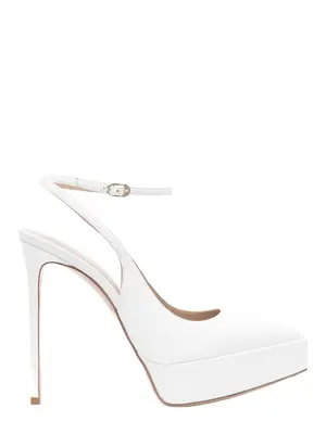LE SILLA Uma 140mm Slingback Pumps - White