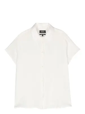 A.P.C. A.P.C. Short-Sleeved Linen Shirt