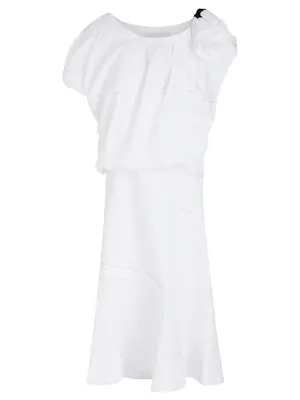 3.1 Phillip Lim One-shoulder Ruffled Midi Dress - White