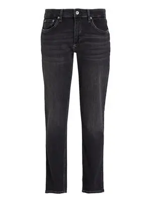 Rag & Bone Dre Slim Faded Boyfriend Jeans - Black