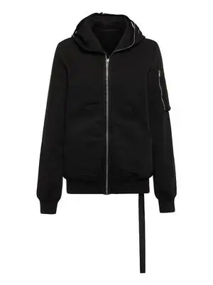 Rick Owens Cotton Bomber Jacket - Black