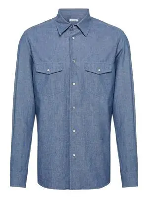 Loro Piana Thomas Denim Shirt - Blue