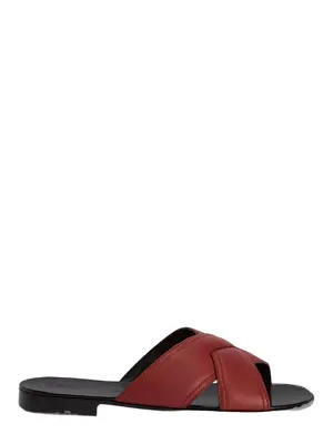 GIUSEPPE ZANOTTI Flavio Crossover-strap Sandals - Red