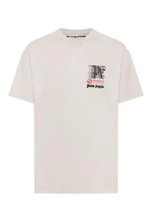 Palm Angels X Haas Racing Club Cotton T-shirt - Grey