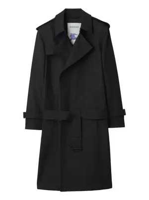 Burberry Double-breasted Belted Trench Coat - Black