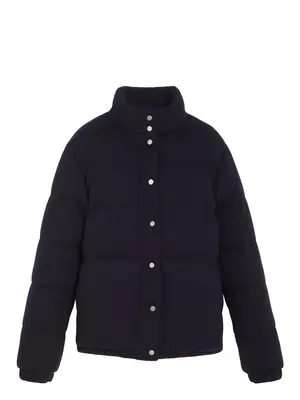 BARRIE Cashmere Puffer Jacket - Black