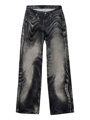 Camper Abstract-pattern Wide Leg Jeans - Grey