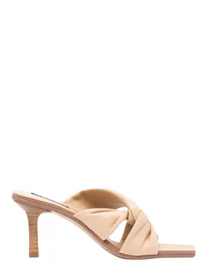 Senso Mila 80mm Leather Mules - Neutrals