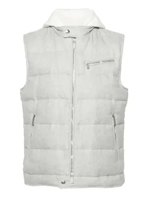 ELEVENTY Eleventy Layered-Detail Padded Gilet