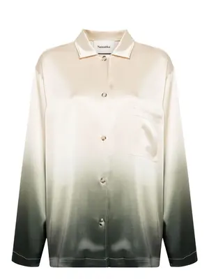 Nanushka Jelmer Ombré-effect Satin Shirt - Multicolour