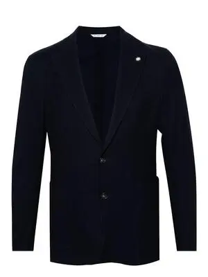 MANUEL RITZ Honeycomb Single-breasted Blazer