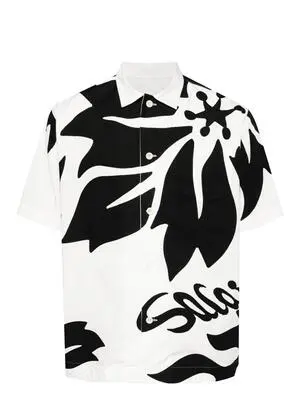 Sacai Floral-print Shirt - White