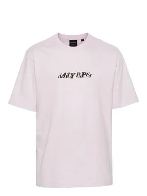 DAILY PAPER Logo-print Cotton T-shirt - Pink