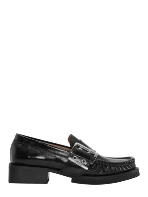 GANNI Buckle-fastening Loafers - Black