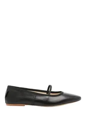 A.p.c. Round-toe Ballerina Shoes - Black