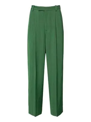 Jacquemus Le Pantalon Titolo Wide-leg Trousers - Green