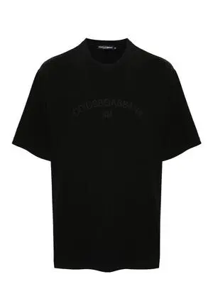 Dolce & Gabbana Logo-print Cotton T-shirt - Black