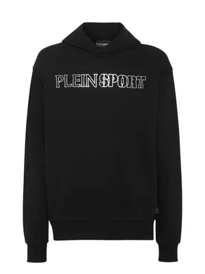 PLEIN SPORT Logo-print Hoodie - Black