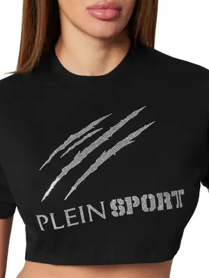 PLEIN SPORT Logo-print T-shirt - Black