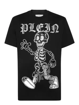 Philipp Plein Skeleton Studded T-shirt - Black