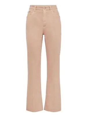 Brunello Cucinelli Garment-dyed Straight-leg Jeans - Neutrals