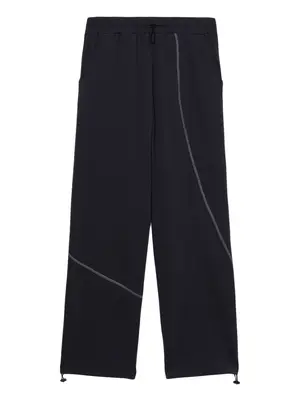 FIVE CM Contrast-stitching Cotton Track Pants - Black