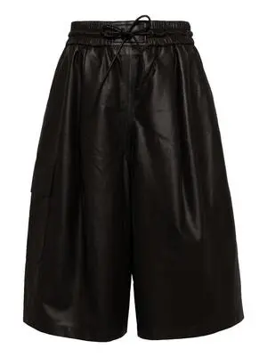 YVES SALOMON Yves Salomon Knee-Length Leather Shorts