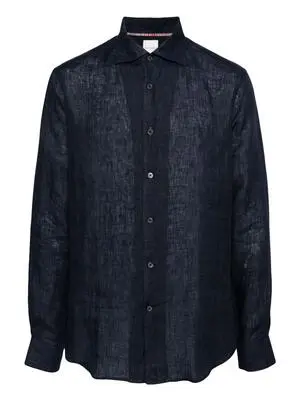 Paul Smith Long-sleeve Linen Shirt - Blue
