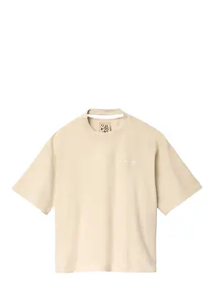 Camper Logo-embroidered T-shirt - Neutrals
