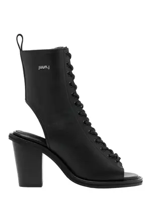 JUUN.J Juun.J 80mm Open-Toe Leather Boots