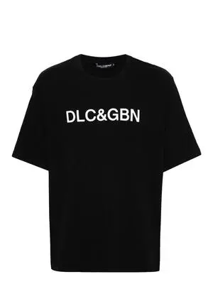 Dolce & Gabbana Logo-print Cotton T-shirt - Black