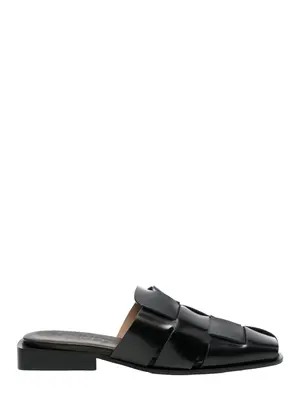 Hereu Coraia Leather Mule - Black