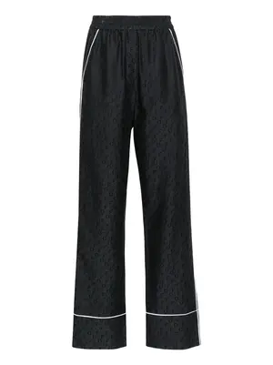 Off-White Logo-jacquard Trousers - Black