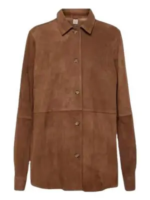TOTEME Suede Shirt - Brown