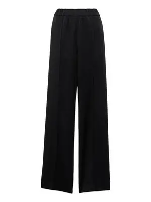 JIL SANDER Satin Wide-leg Pants - Black