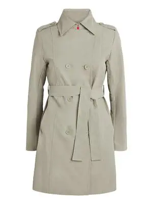 Max & Co. Cotton-Blend Trench Coat Grey