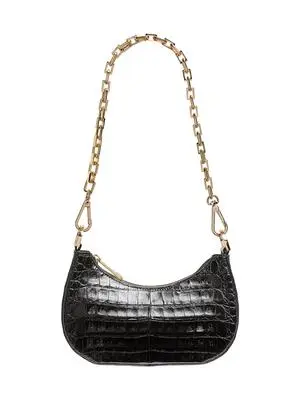 MARIA OLIVER Small Crocodile Mia Shoulder Bag