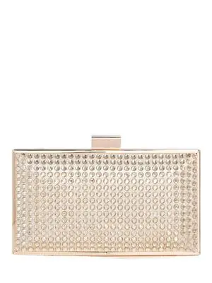 Aqua Crystal Minaudiere - Gold