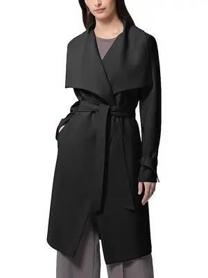 LAMARQUE Soia & Kyo Olivia Wrap Trench Coat - Black
