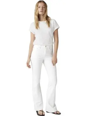 LEVI'S 726 High Rise Flare Jeans - Soft Clean White