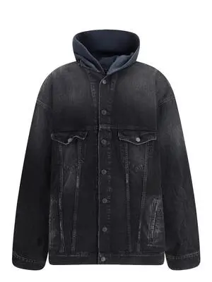 Balenciaga Layered Jacket - Black