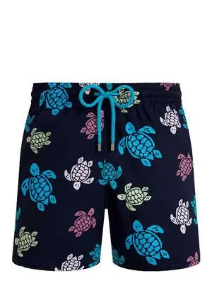 Vilebrequin Stretch Swim Trunks Tortue Multicolores - Blue