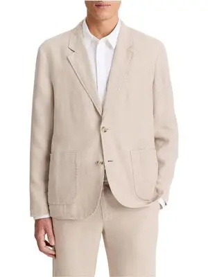 Vince Relaxed Hemp Blazer - Red
