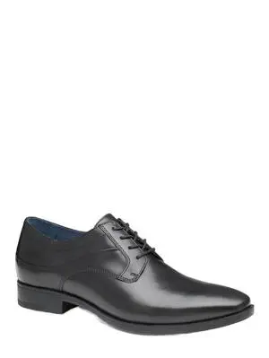 Johnston & Murphy Gibbons Plain Toe Derby - Black Full Grain