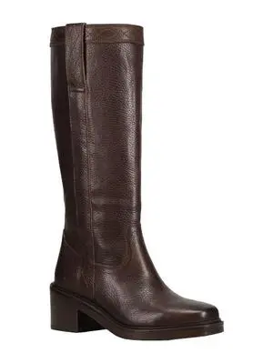 Frye Kate Block Heel Boot Dark Brown