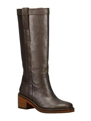 Frye Kate Block Heel Boot Metallic Stone
