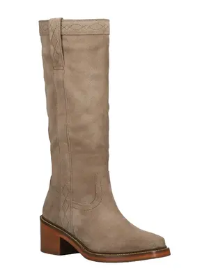 Frye Kate Block Heel Boot Taupe
