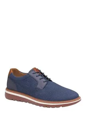 Johnston & Murphy Braydon Knit Plain Toe Derby - Navy Knit